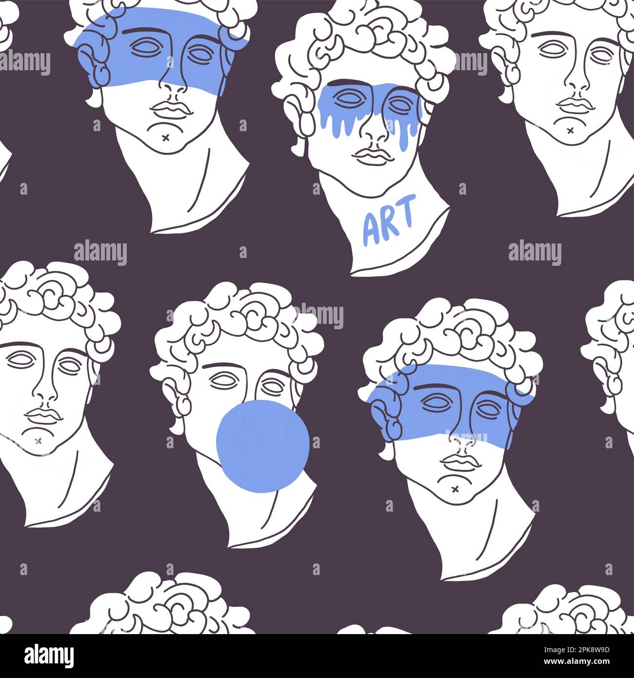 Statues of david Stock Vector Images - Alamy