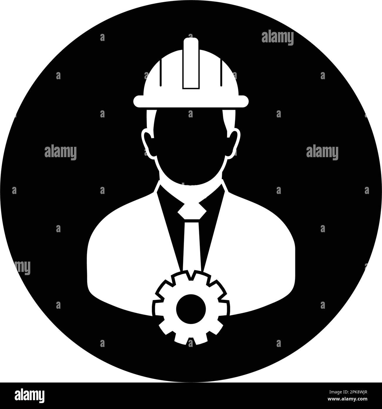 Technical Service Provider Button Icon. Editable Vector EPS Symbol ...