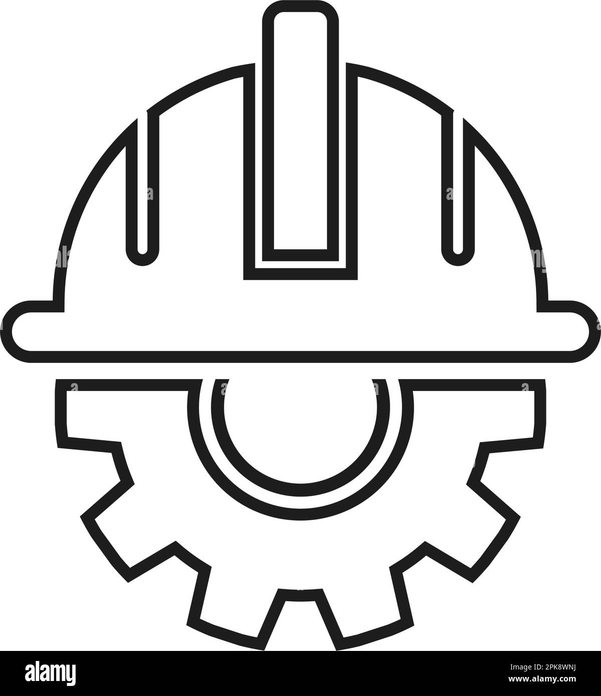 Technical Service Protection Line Icon. Editable Vector EPS Symbol ...