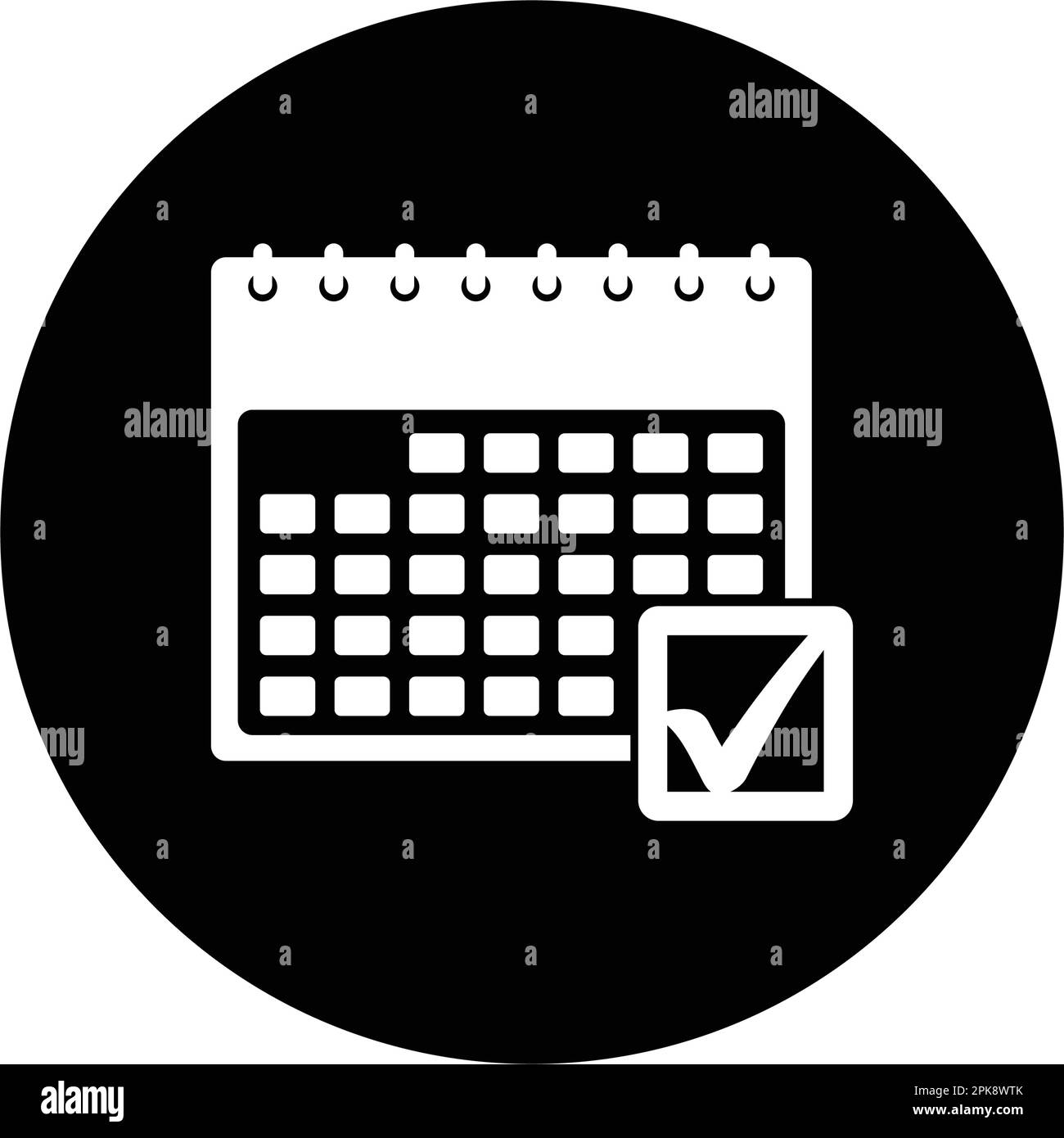 Time, Schedule Management Button Icon. Editable Vector EPS Symbol ...