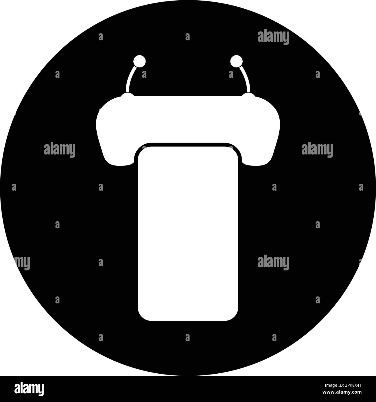 Business Speech Table Button Icon. Editable Vector EPS Symbol ...