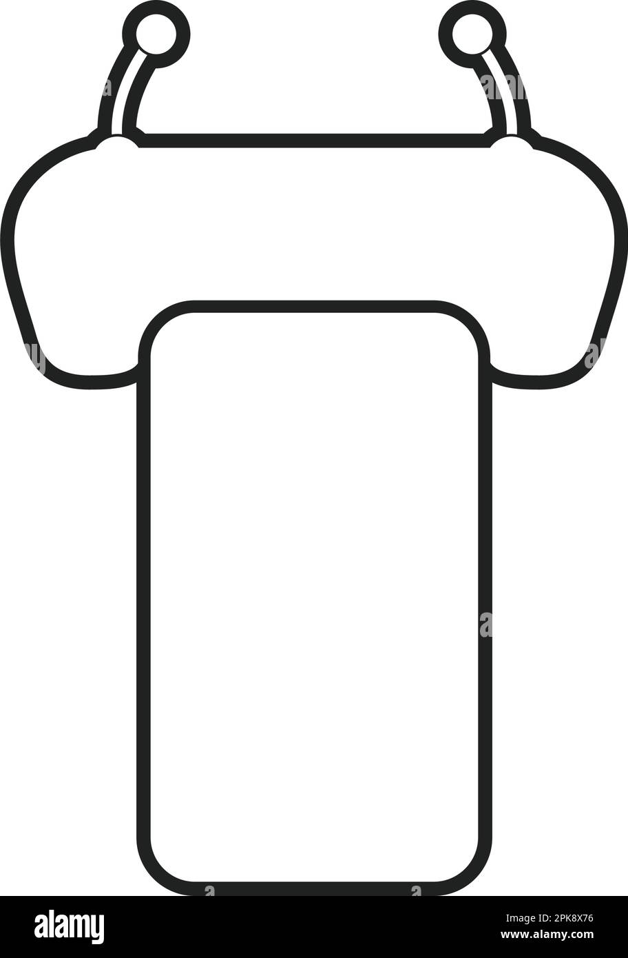 Speech Table Line Icon. Editable Vector EPS Symbol Illustration Stock ...