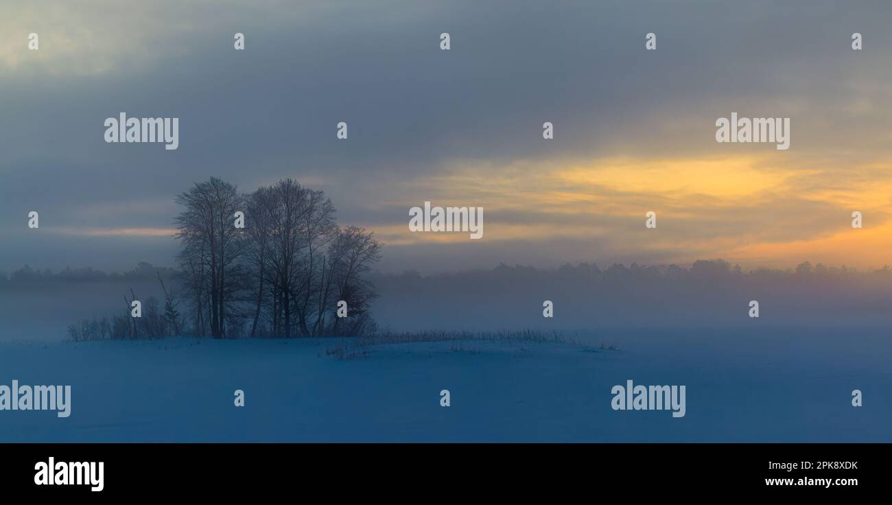 Morning light over the Chippewa Flowage in northern Wisconsin Stock ...