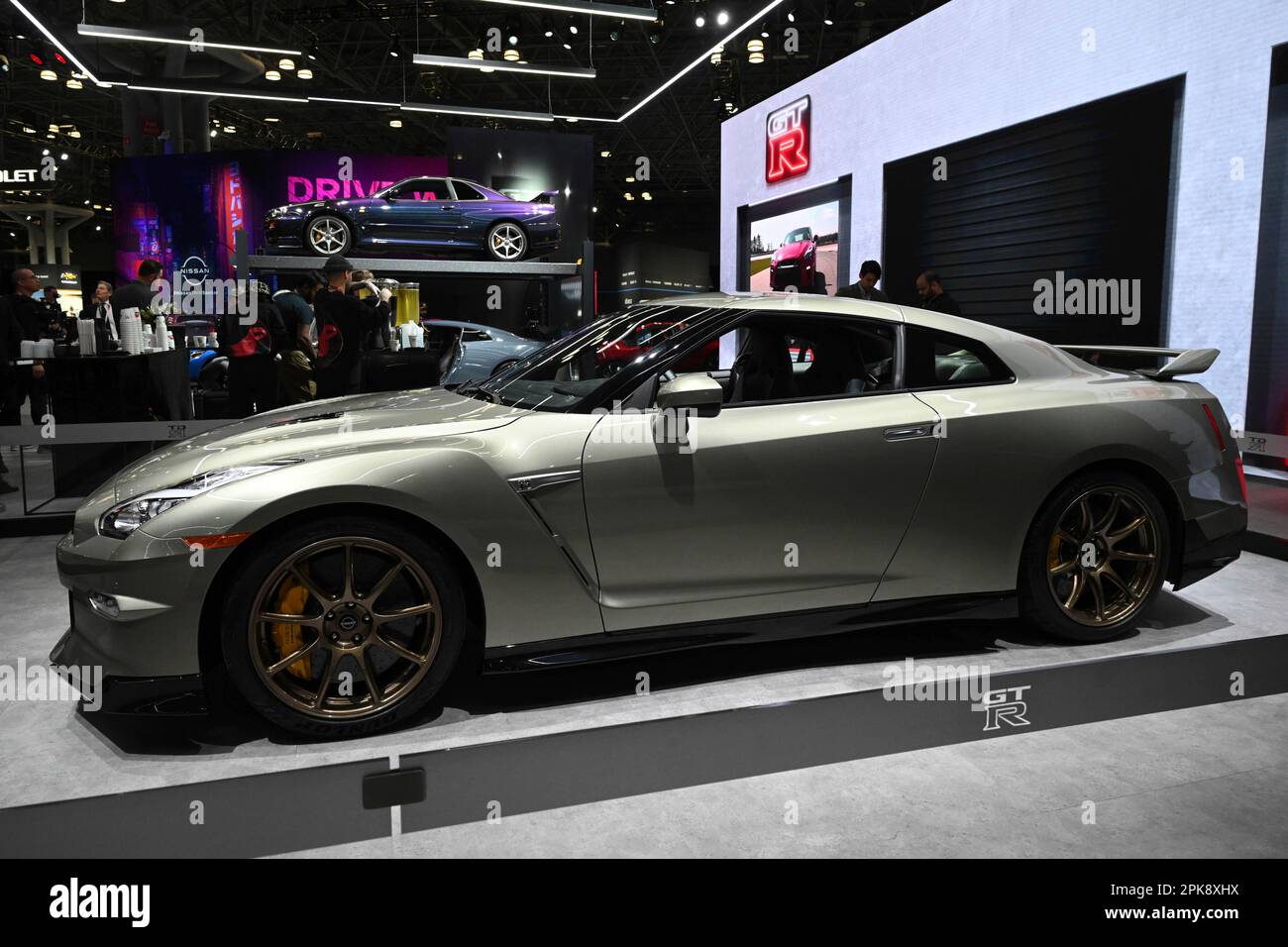 Photo by: NDZ/STAR MAX/IPx 2023 4/5/23 A 2024 Nissan GT-R T-Spec-Redline on display during the ...