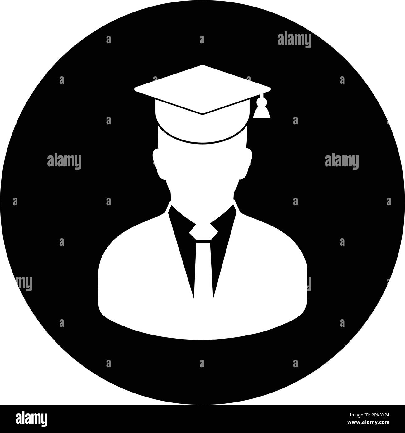 Graduate Student Achievement Rounded Icon. Editable Vector EPS Symbol ...