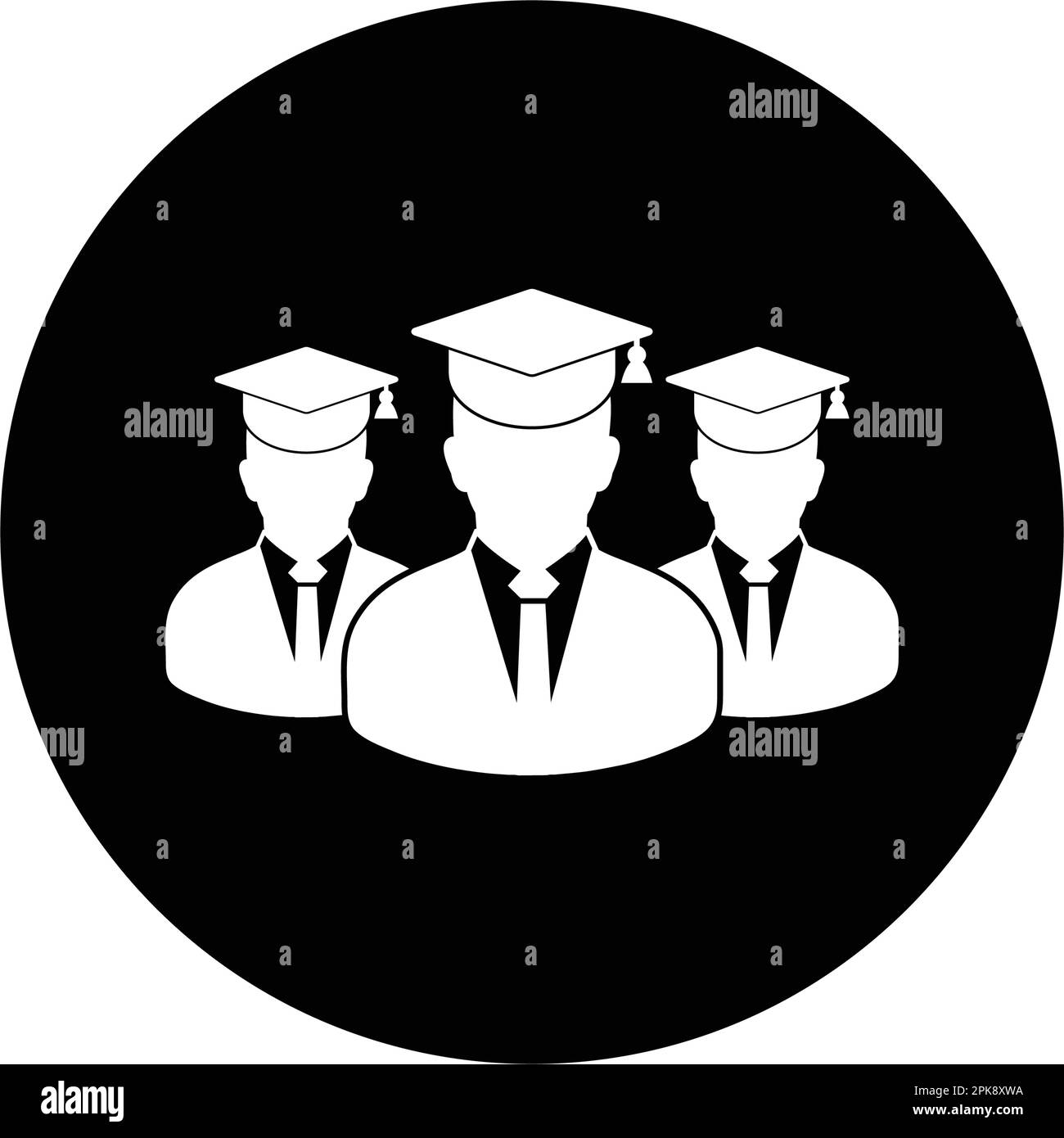 Graduate Student Team Icon. Editable Vector EPS Symbol Illustration ...