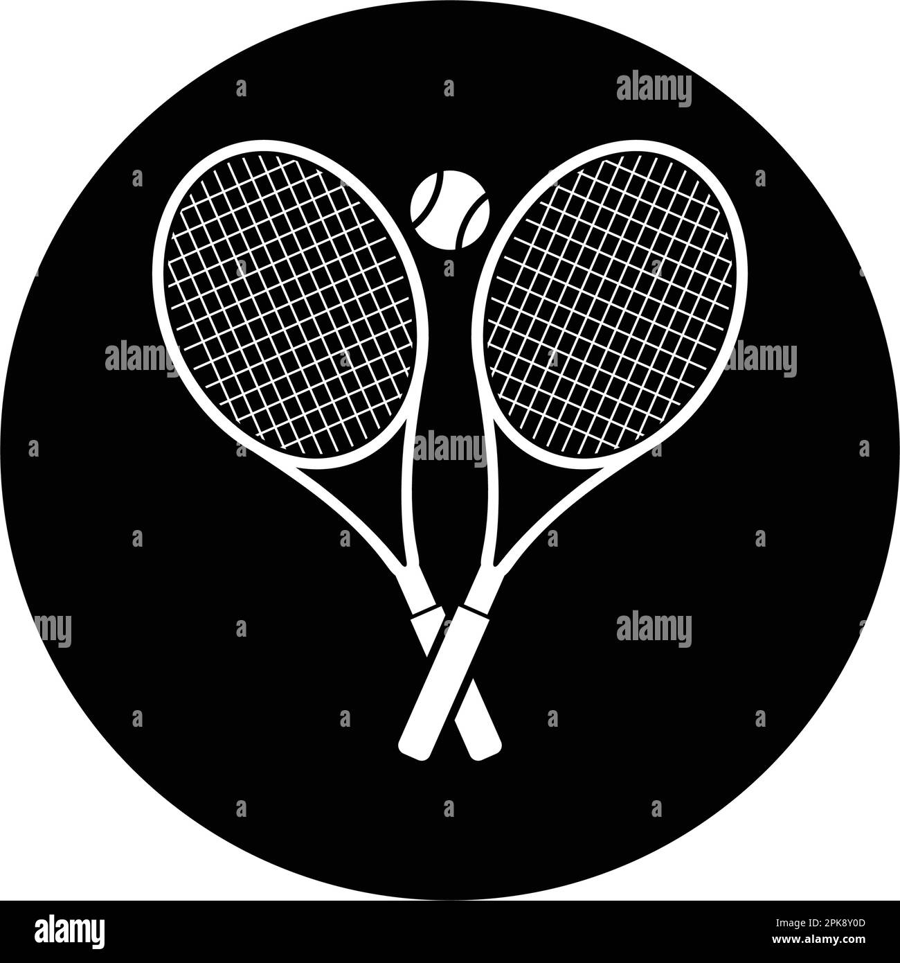 Tennis Racket Editable Vector EPS Symbol Illustration Stock Vector ...