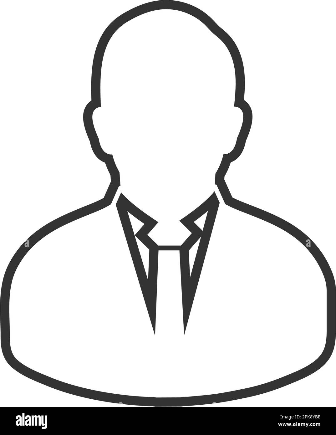 Corporate Man Line Icon. Editable Vector EPS Symbol Illustration Stock ...