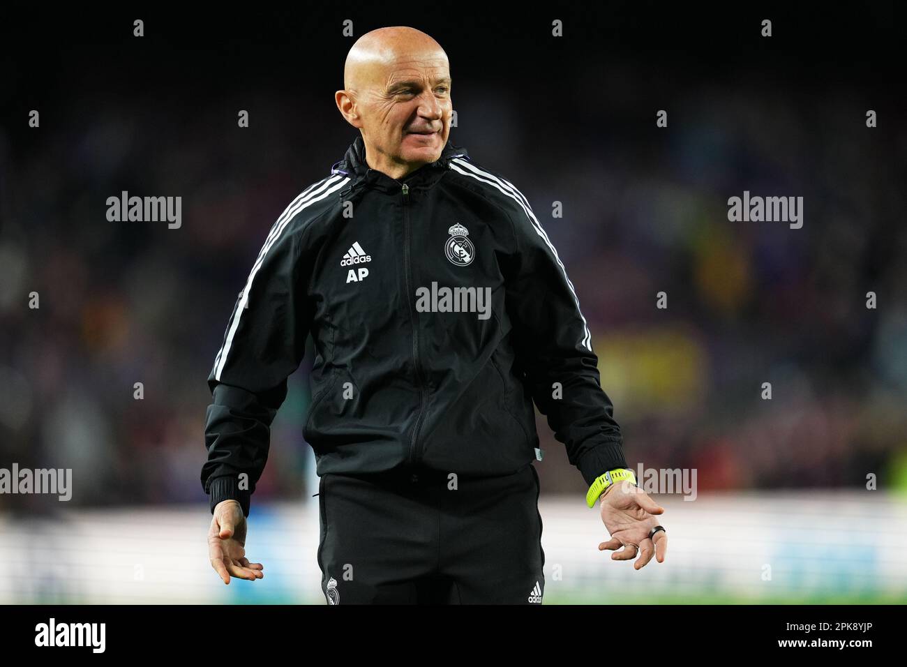 Coach assistant Antonio Pintus during Copa del Rey match, Semi-Finals ...