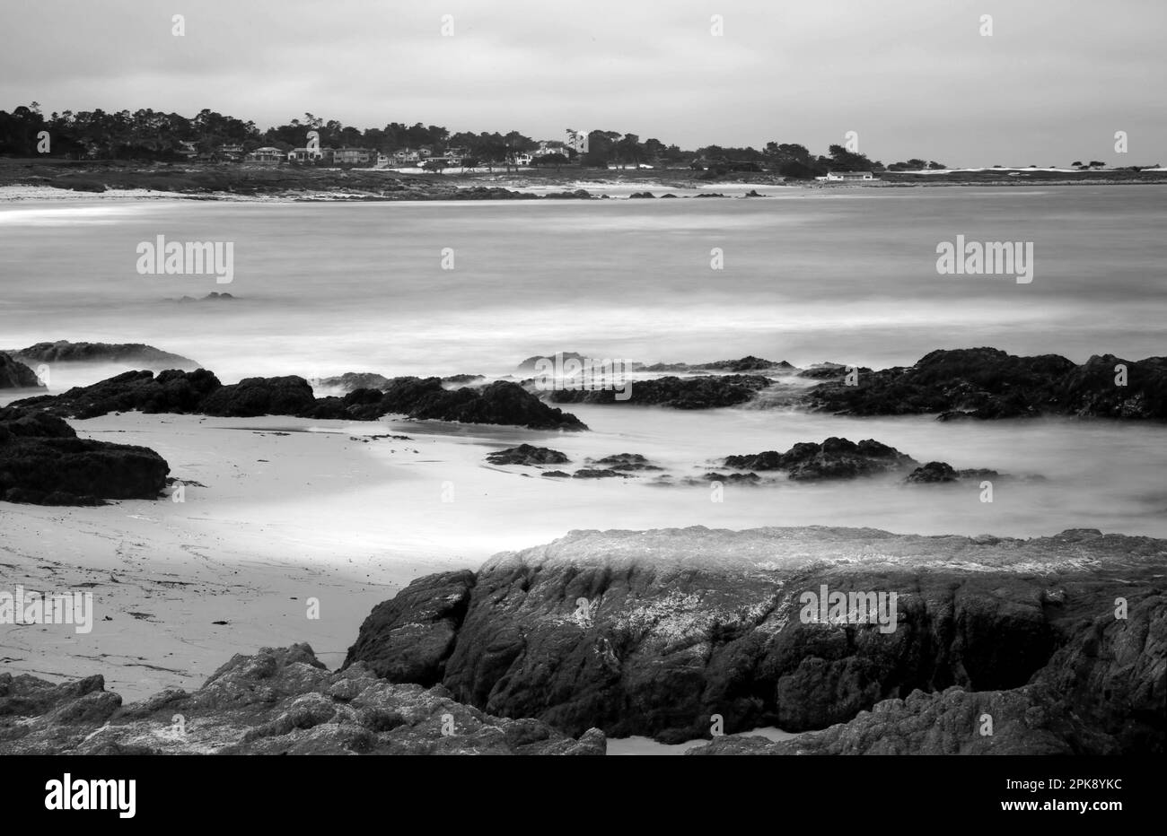 Slow shutter waves Black and White Stock Photos & Images - Alamy