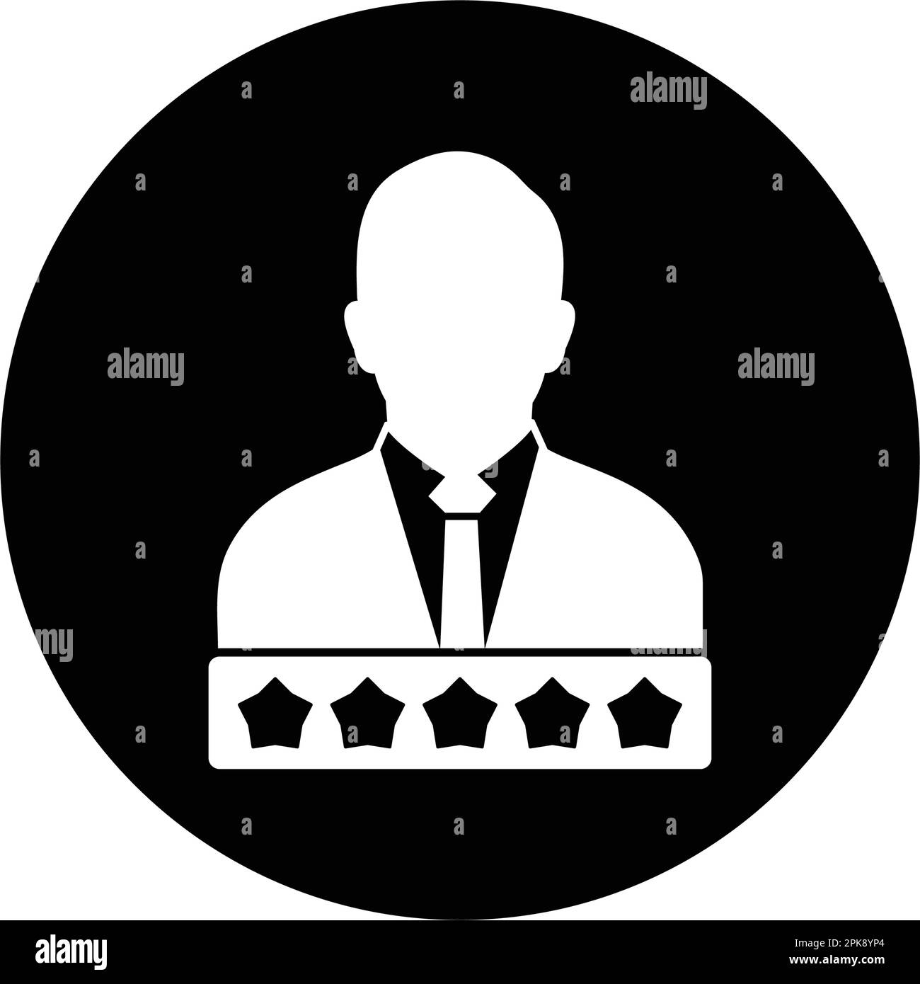 Excellent Rating Rounded Icon. Editable Vector EPS Symbol Illustration ...