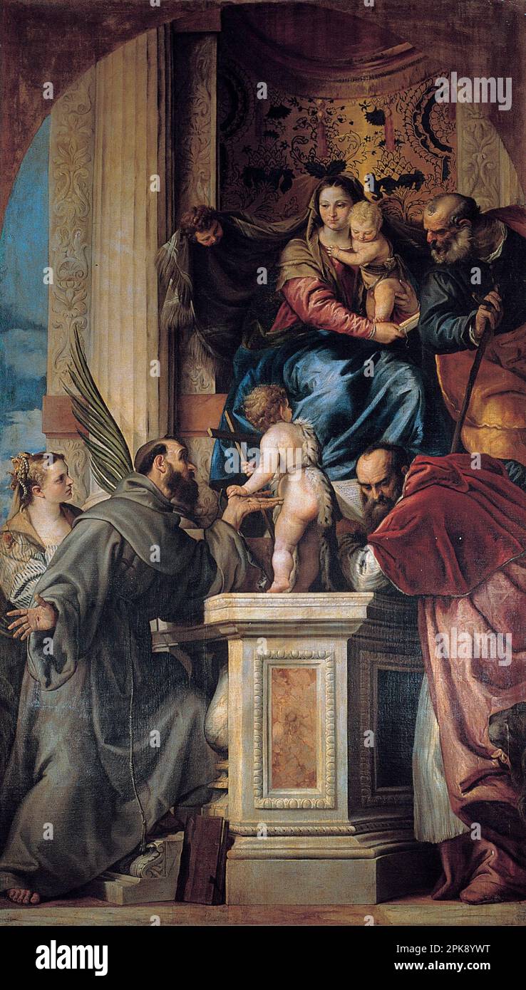 Madonna with the Child and the Holy Ones between 1666 and 1677 by ...