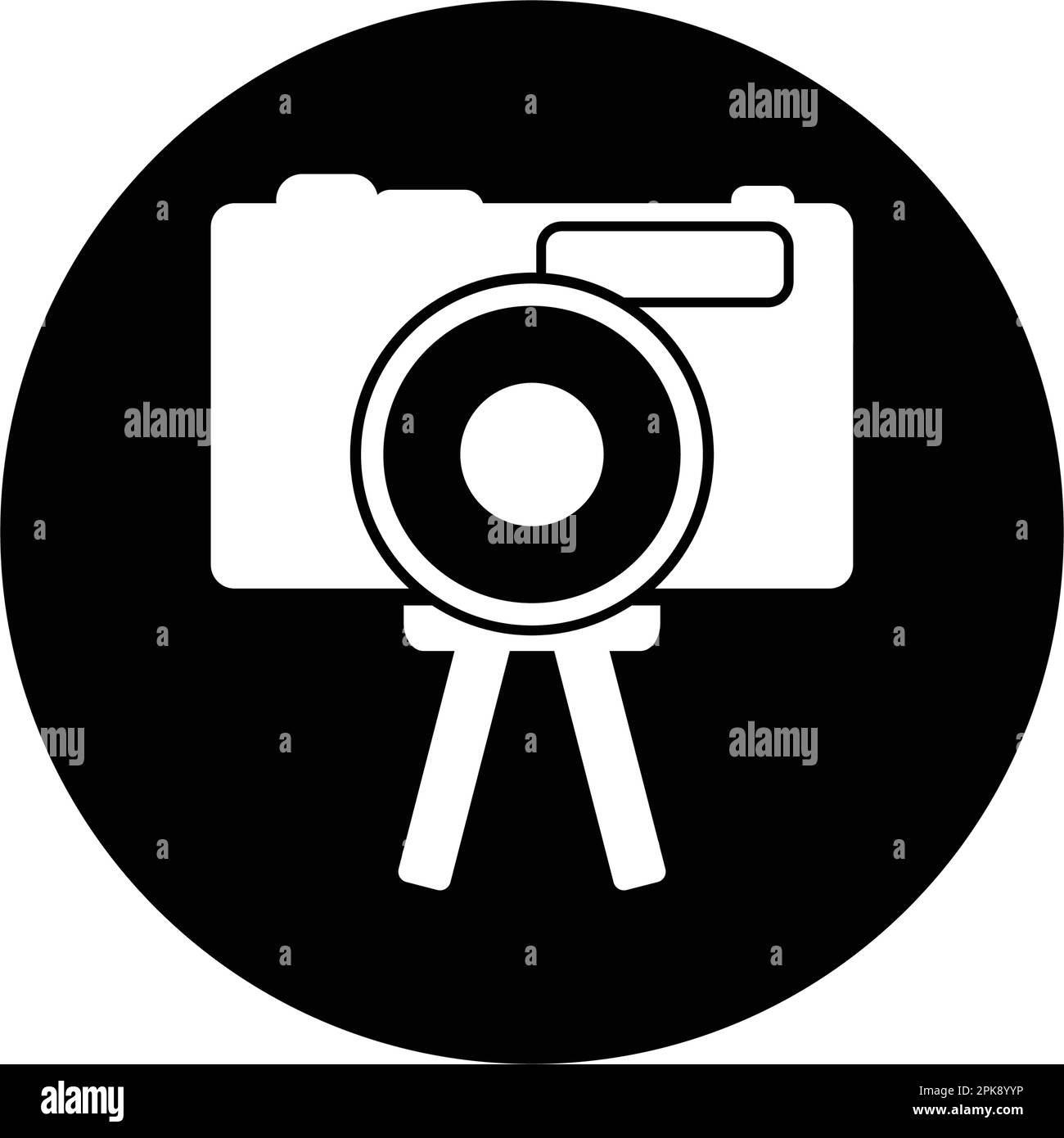 Digital Studio Camera Rounded Icon. Editable Vector EPS Symbol ...