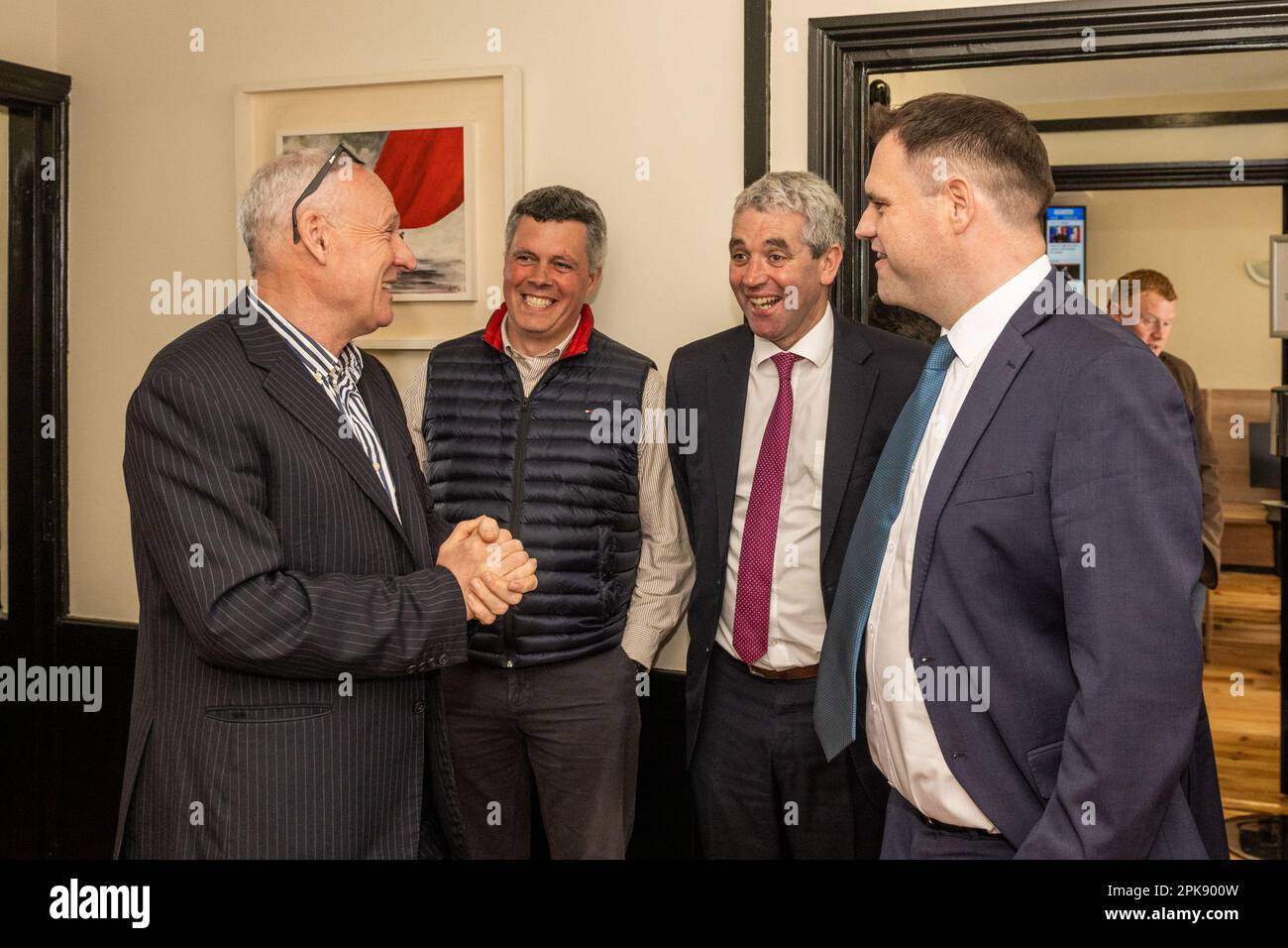 Timoleague, West Cork, Ireland. 6th Apr, 2023. Neale Richmond TD, the ...