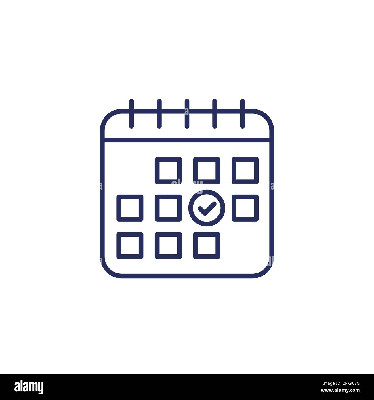 Line organizer calendar important Stock Vector Images - Alamy