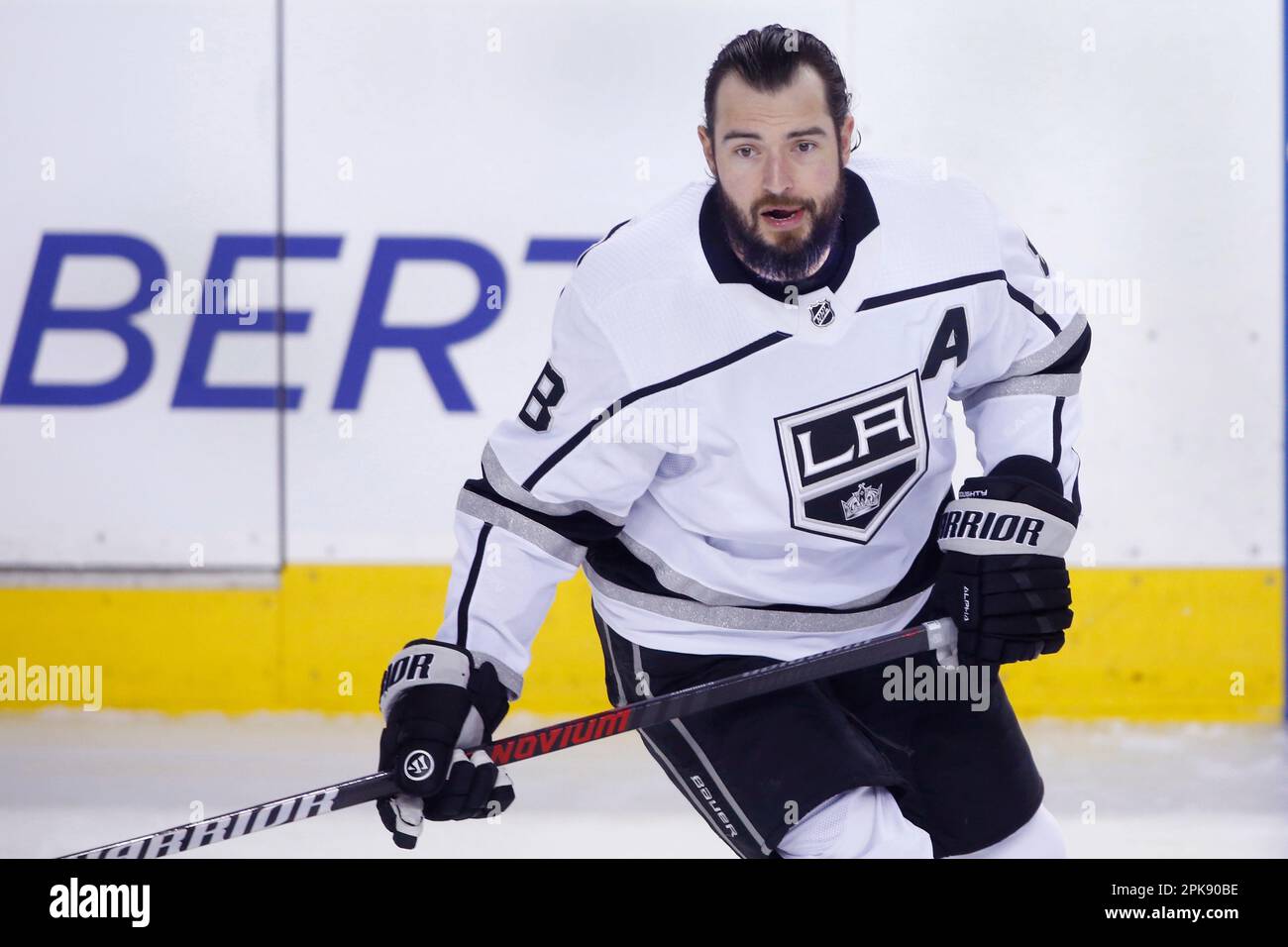 NHL profile photo on Los Angeles Kings player Drew Doughty at a game ...