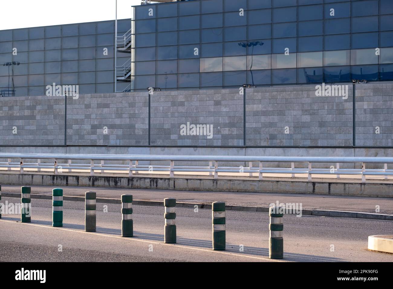 Street without people or cars in a financial area Stock Photo - Alamy