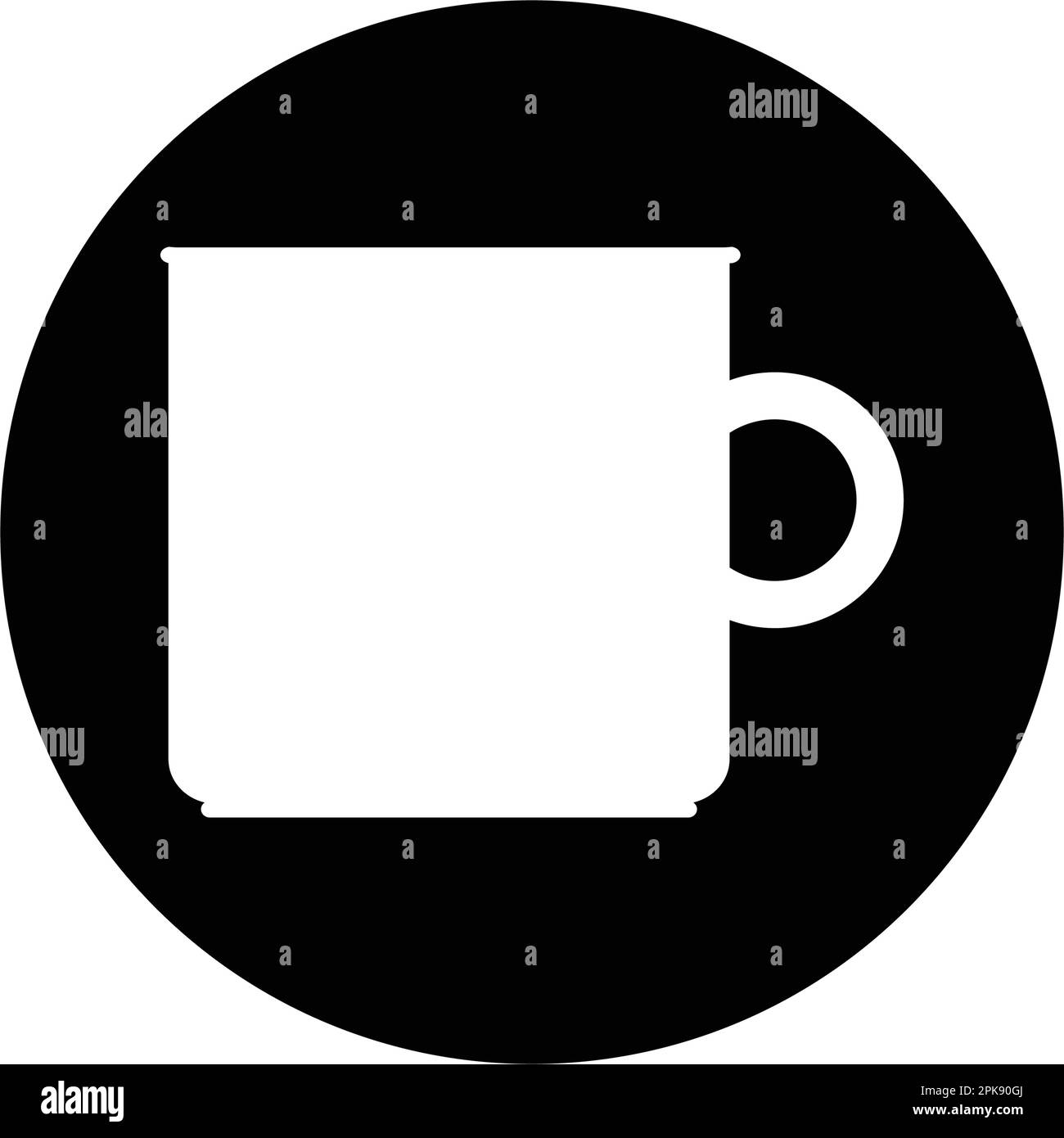 Coffee Mug Rounded Icon. Editable Vector EPS Symbol Illustration Stock Vector Image & Art - Alamy