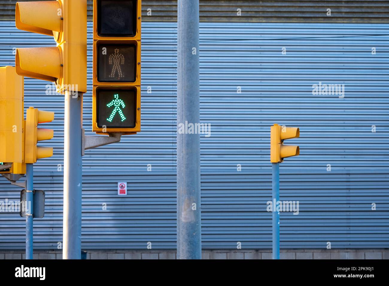 Traffic signals at a junction in a contemporary modern city hi-res ...