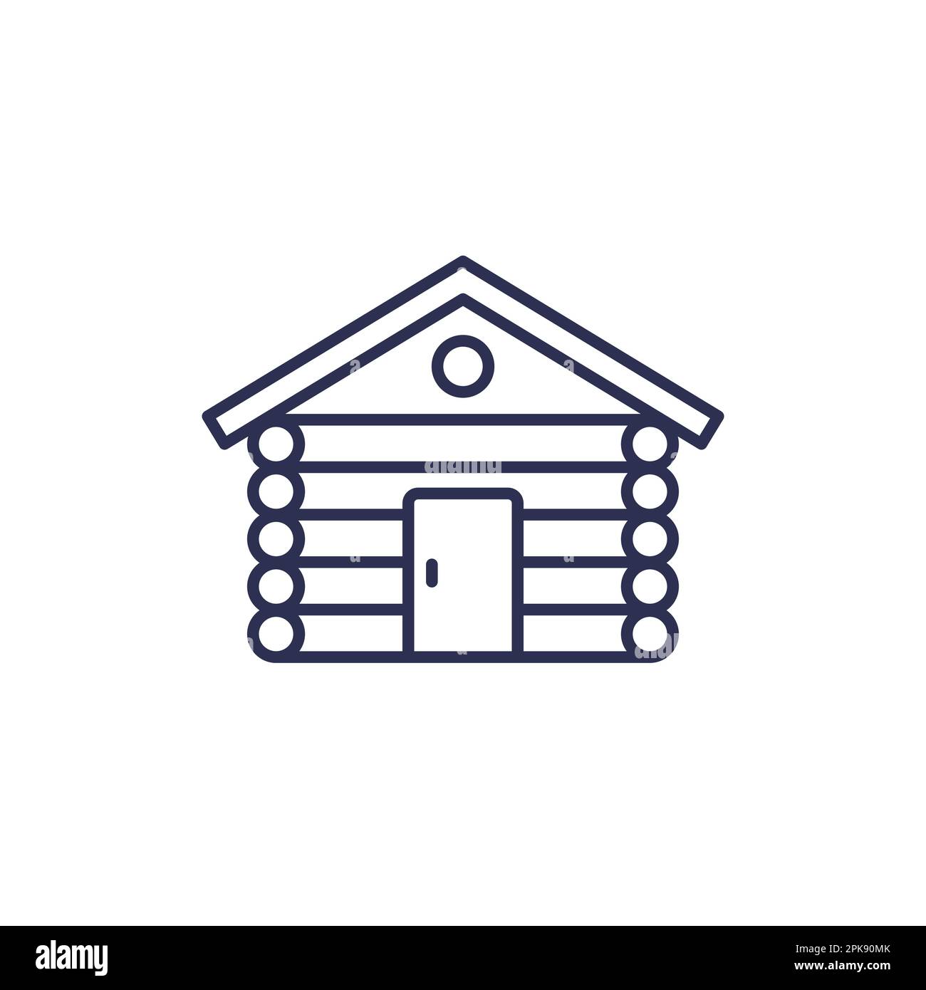 Small wooden log cabin Cut Out Stock Images & Pictures - Alamy