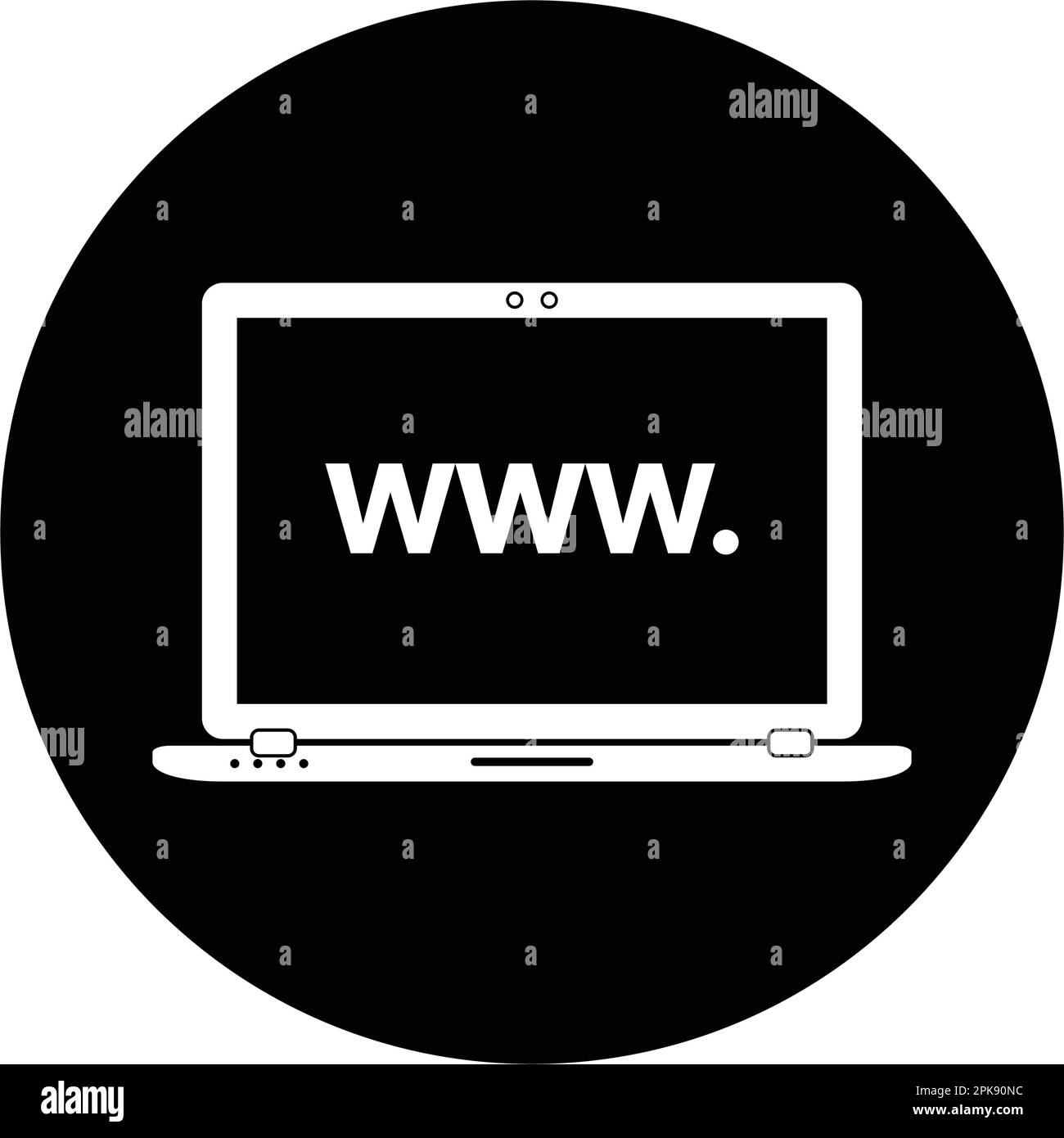 Web Page Rounded Icon. Editable Vector EPS Symbol Illustration Stock ...