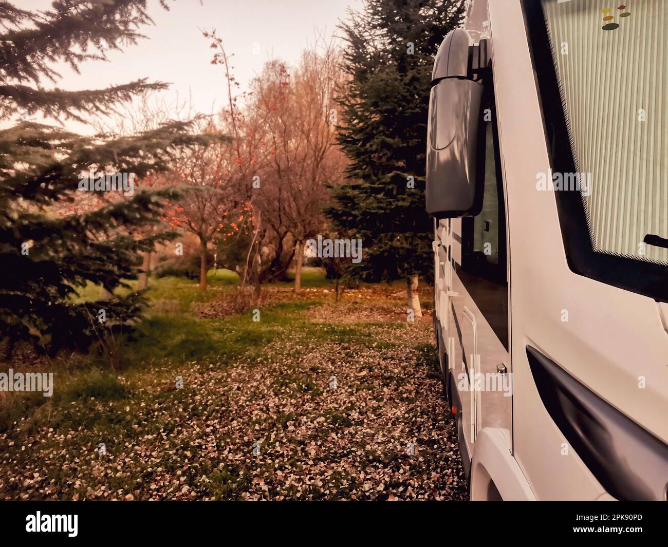 Motorhome park landscape concept hi-res stock photography and images ...