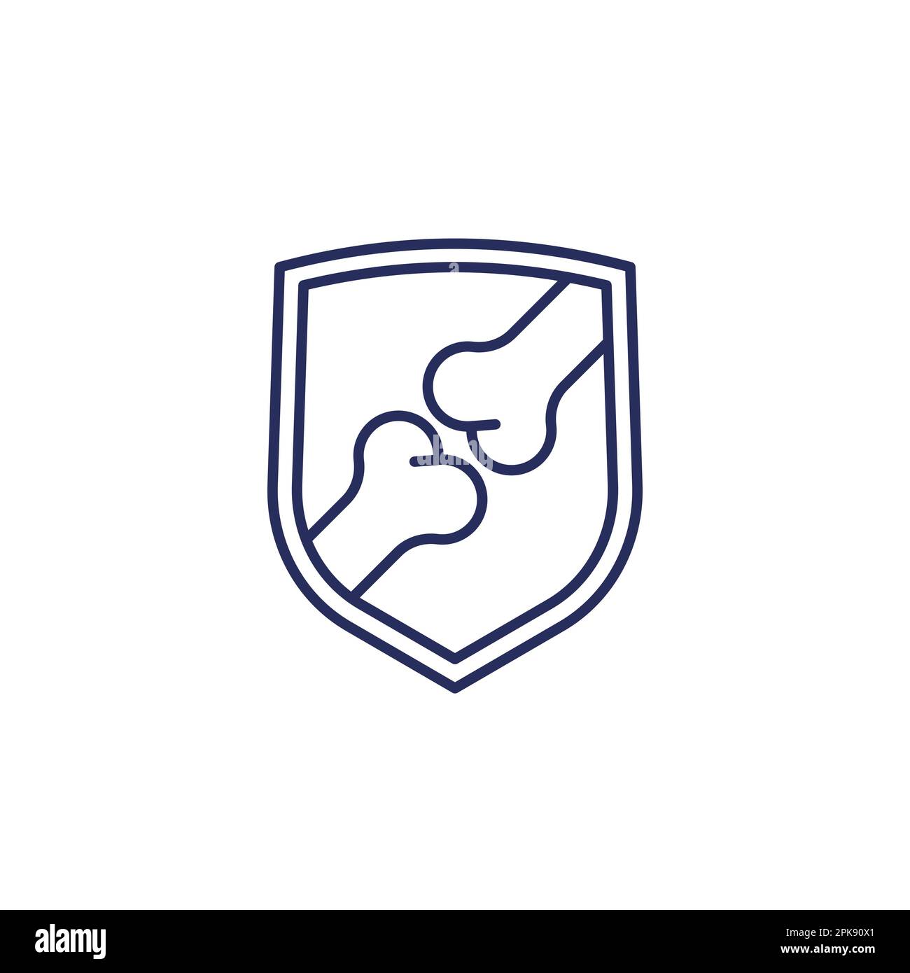 Bone shield Stock Vector Images - Alamy