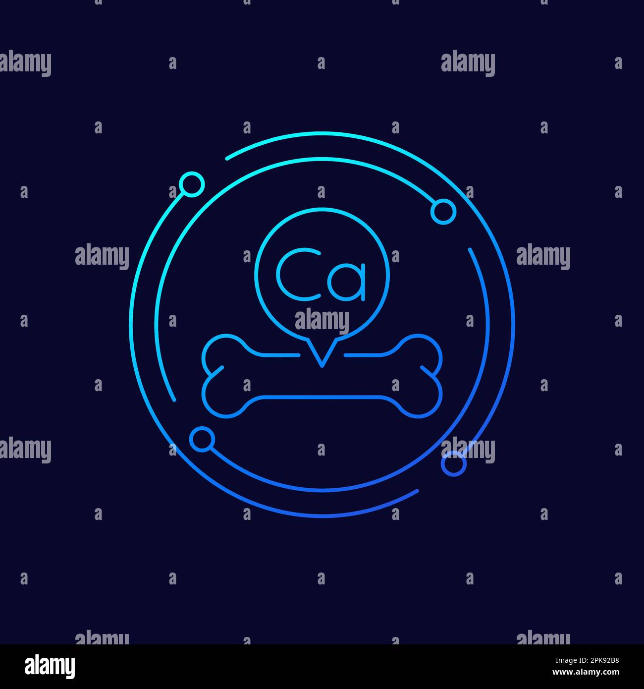 Calcium for bones icon, linear vector Stock Vector Image & Art - Alamy