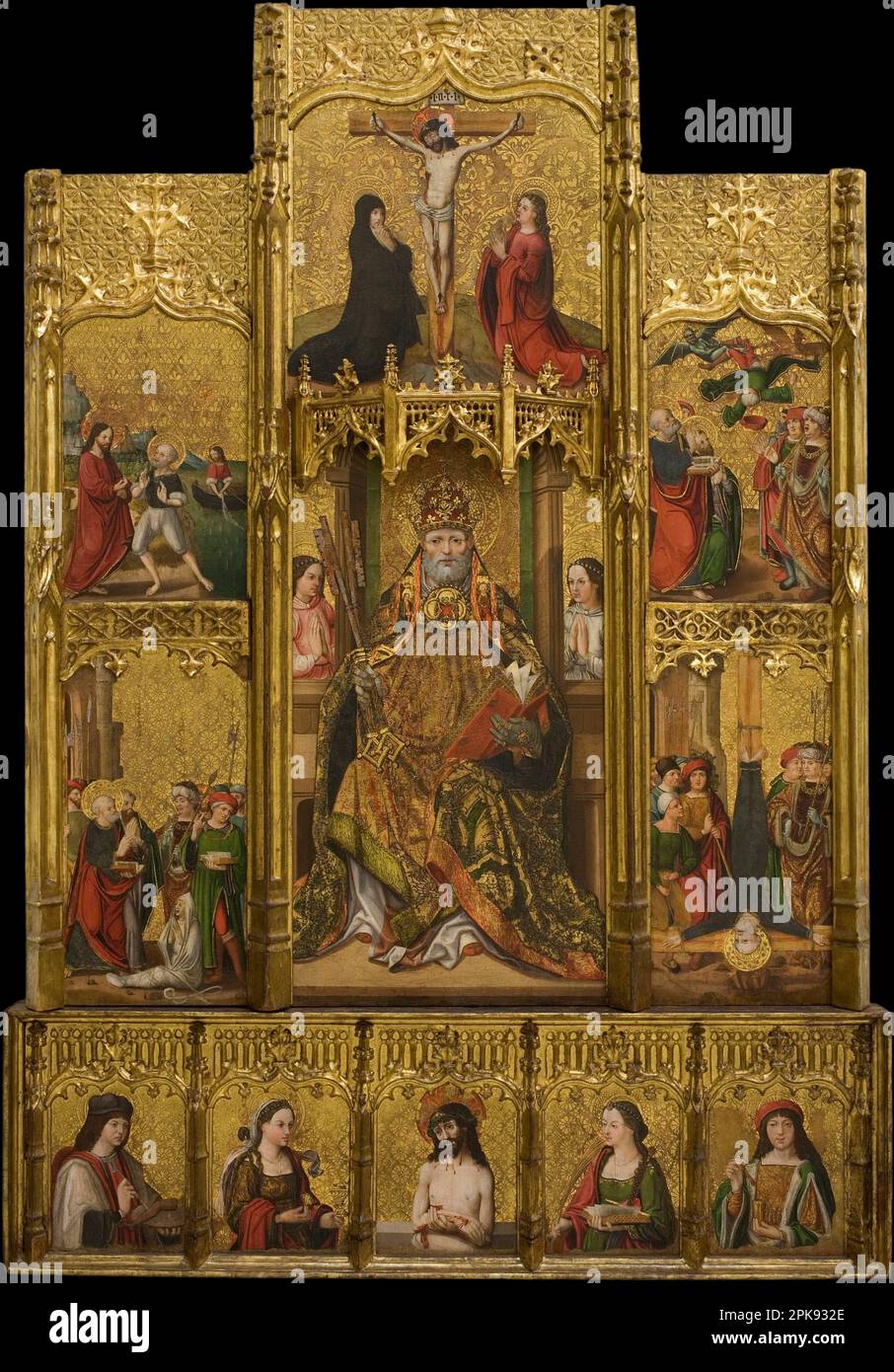 Altarpiece of Saint Peter Martyr circa 1516 by Joan Gasco Stock Photo ...