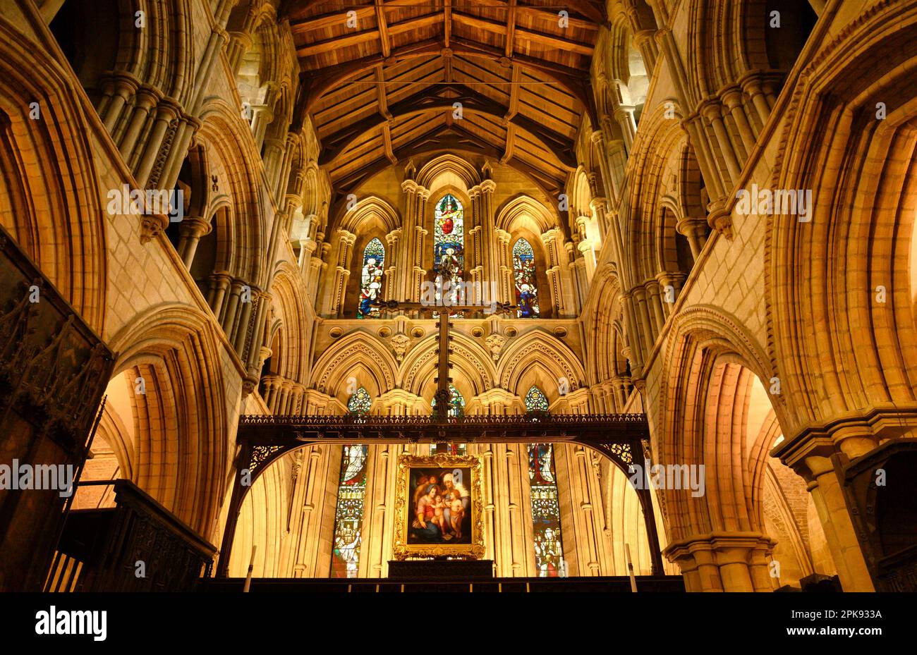 Hexham, Northumberland, England, UK. Hexham Abbey (Church of the ...
