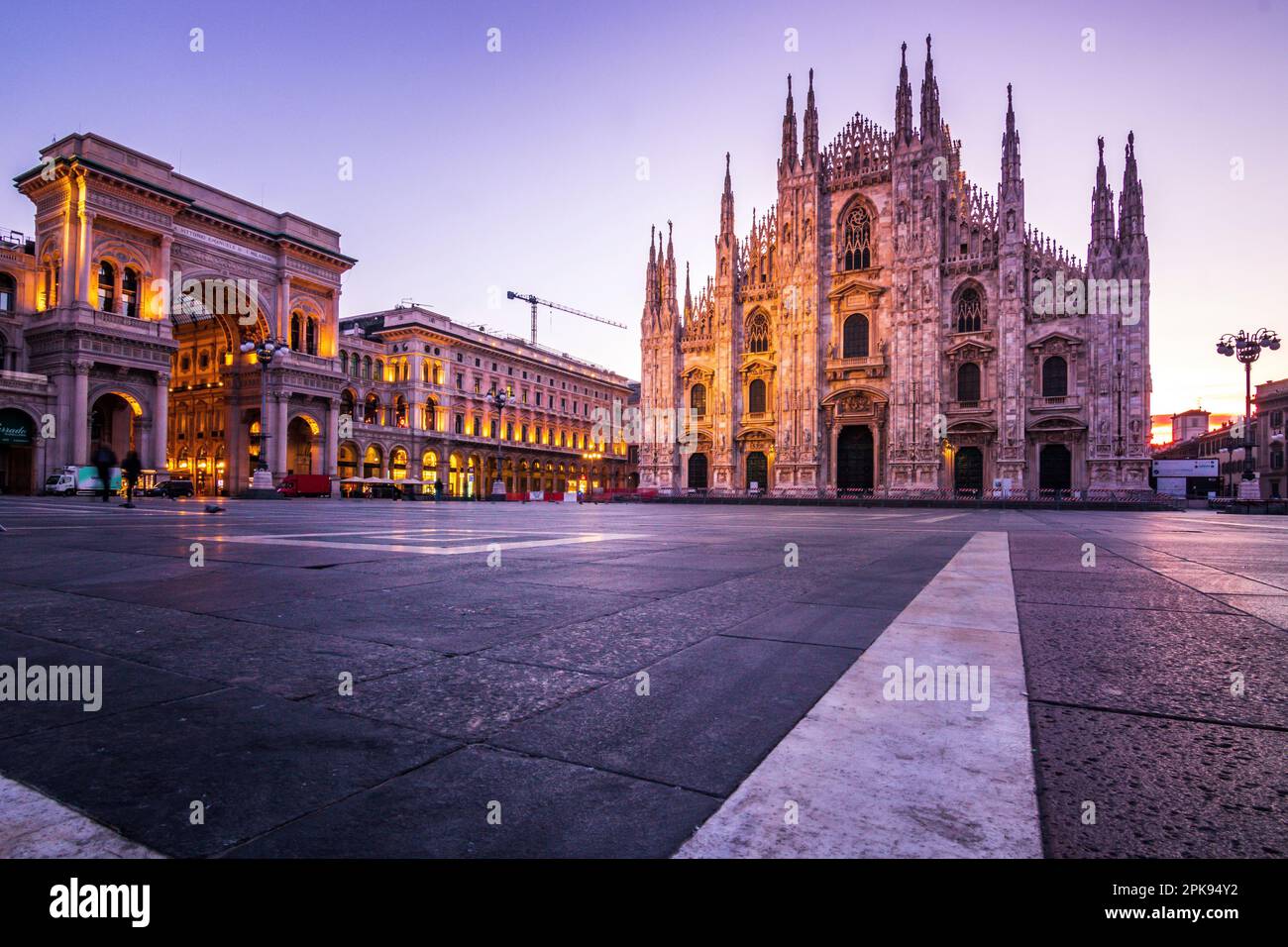 Milan Cathedral, Basilica di San Lorenzo di Milano in the morning ...