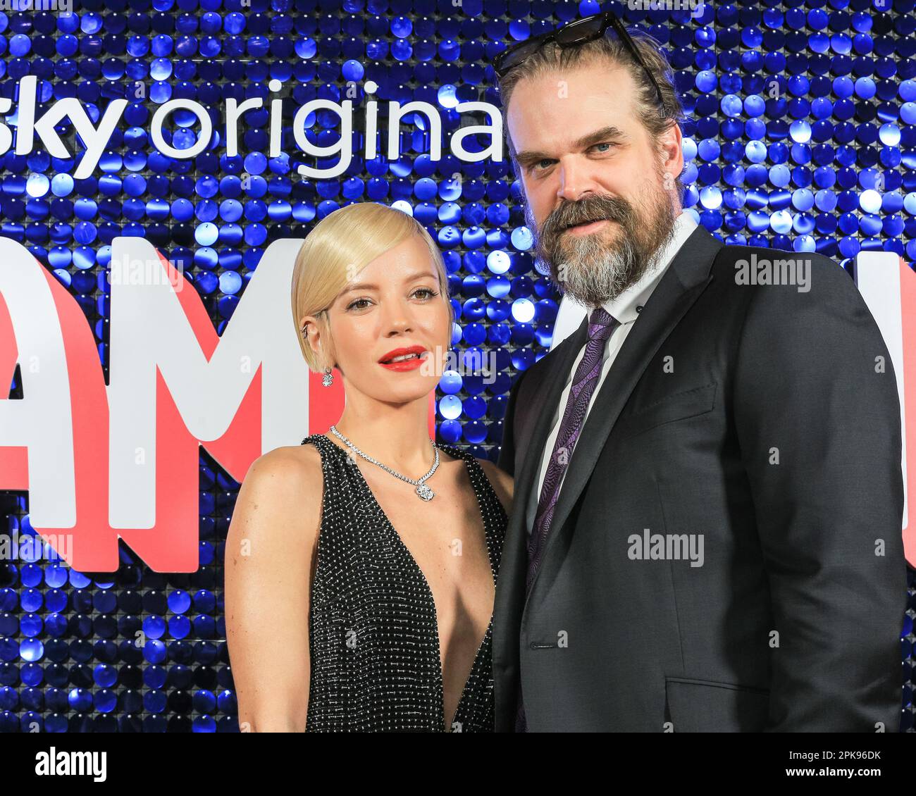 Lily Allen, singer and actress, and and husband actor David Harbour, at ...
