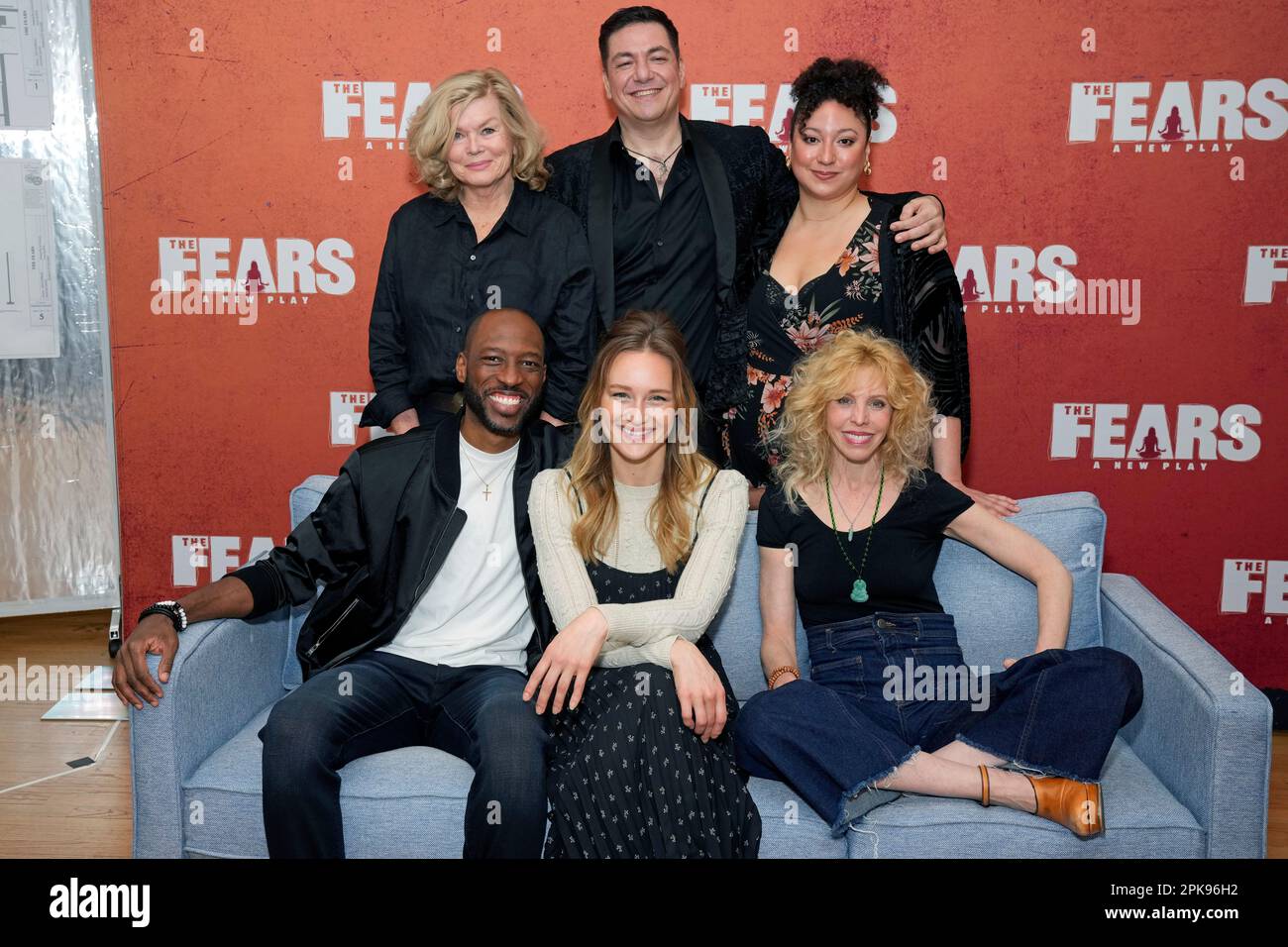 "The Fears" cast", Robyn Peterson, from top left, Mehran Khaghani ...