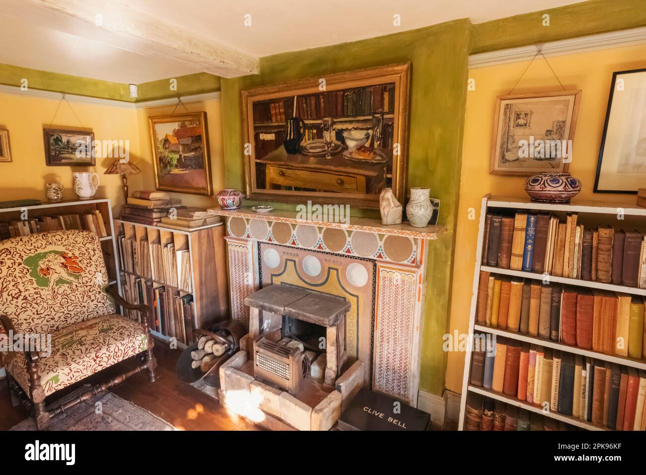 England, East Sussex, Firle, West Firle, Charleston House, The Home of ...