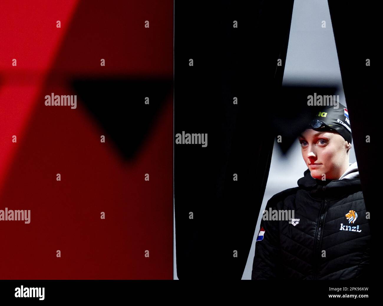 EINDHOVEN - Marrit Steenbergen in action in the 200 meter freestyle ...