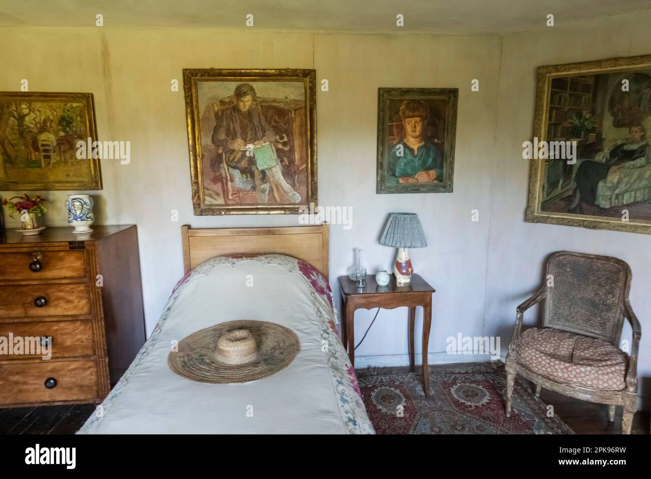 England, East Sussex, Firle, West Firle, Charleston House, The Home of ...