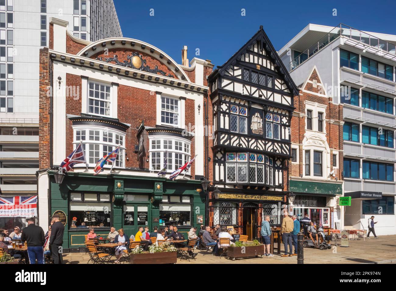 England, Hampshire, Portsmouth, The Ship Anson Pub Stock Photo - Alamy