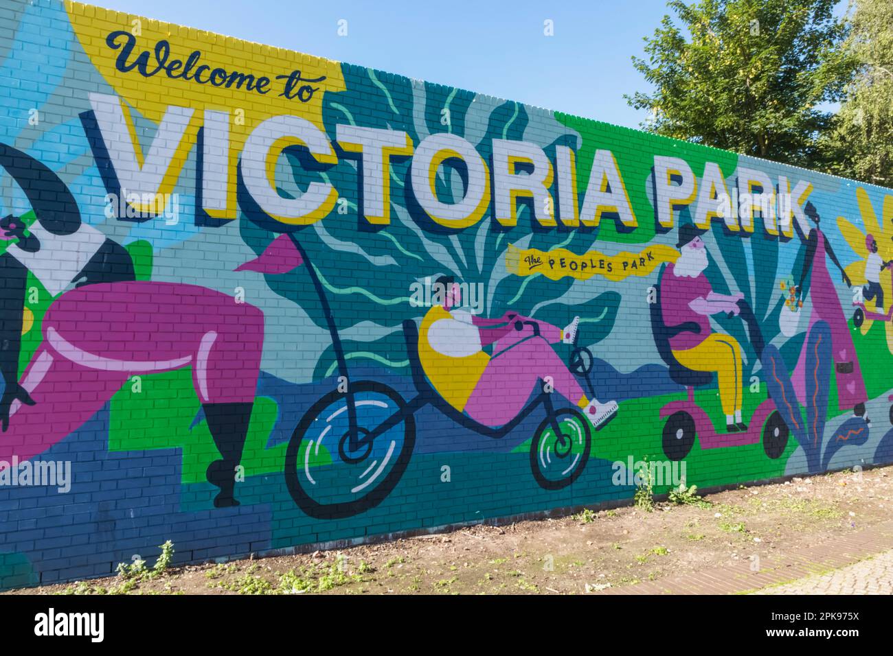 Victoria park wall mural hi-res stock photography and images - Alamy