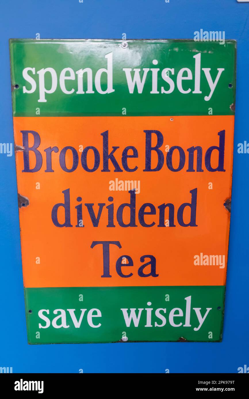 England, Hampshire, Basingstoke, Milestones Living History Museum, Display of Vintage Brooke ...