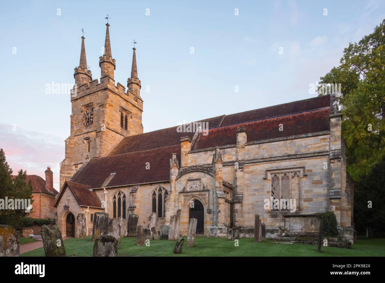 England, Kent, Penshurst, Penshurst Church, St John the Baptist Stock ...