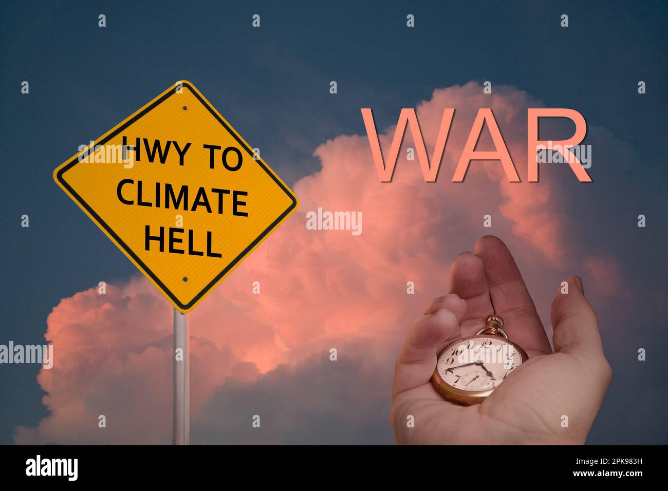 Highway To Climate Hell Stock Photo - Alamy