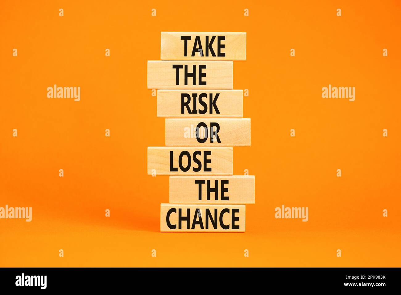 Risk or chance symbol. Concept words Take the risk or lose the chance ...