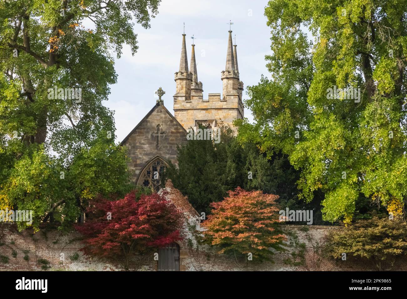 England, Kent, Penshurst, Penshurst Church, St John the Baptist Stock ...