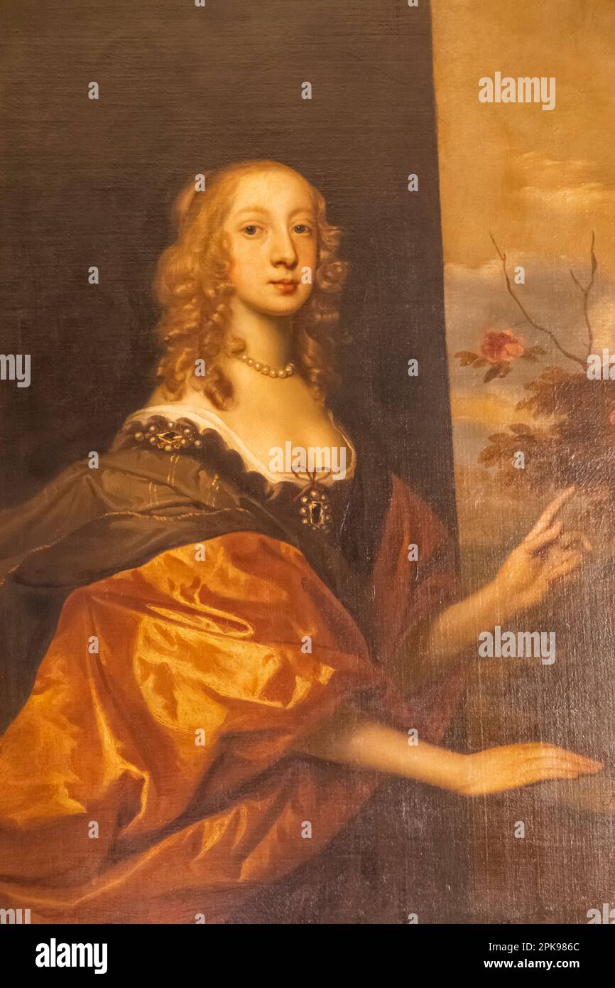 England, Kent, Penshurst, Penshurst Place and Gardens, Portrait of Lady ...