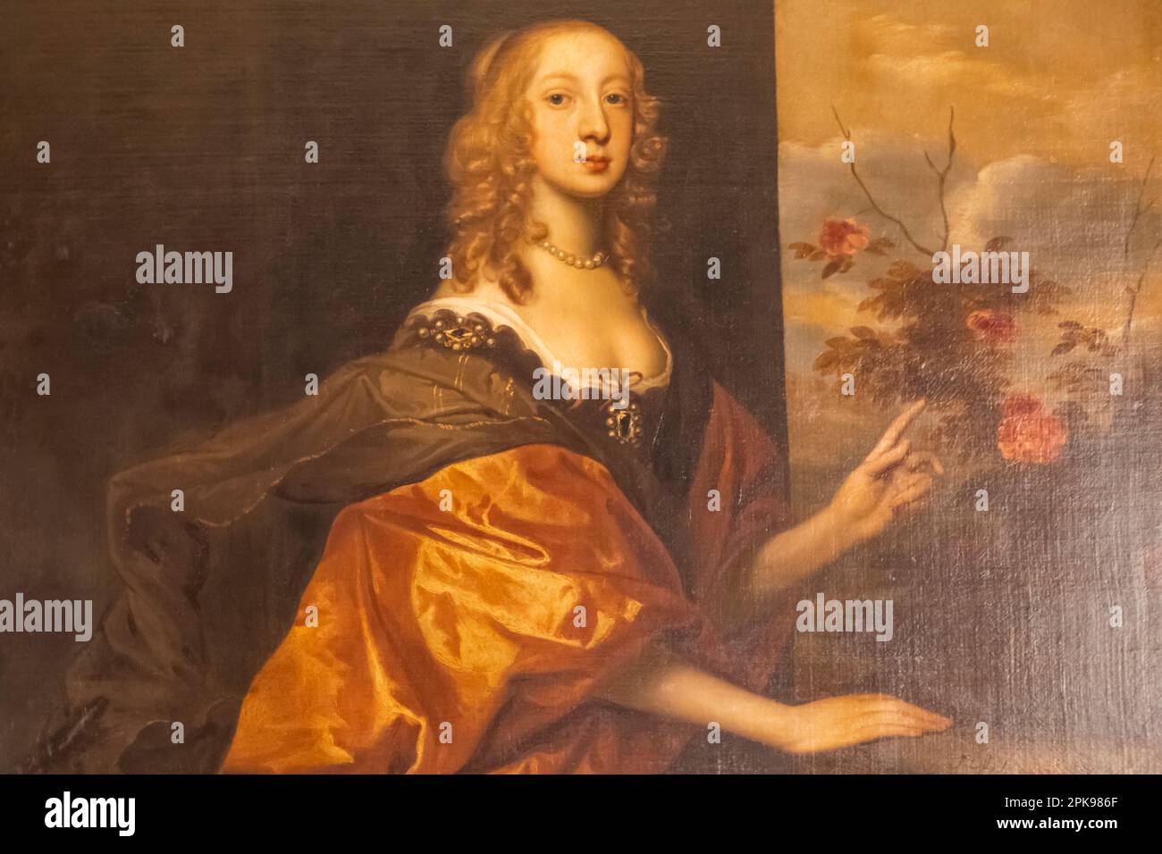 England, Kent, Penshurst, Penshurst Place and Gardens, Portrait of Lady ...