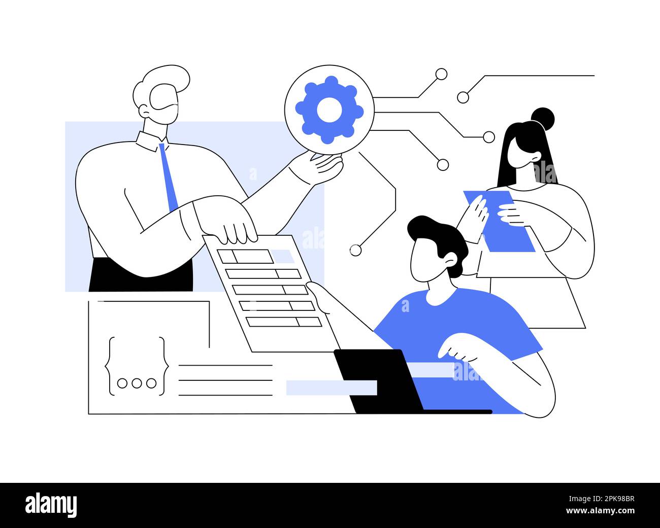 Meeting client abstract concept vector illustration Stock Vector Image ...