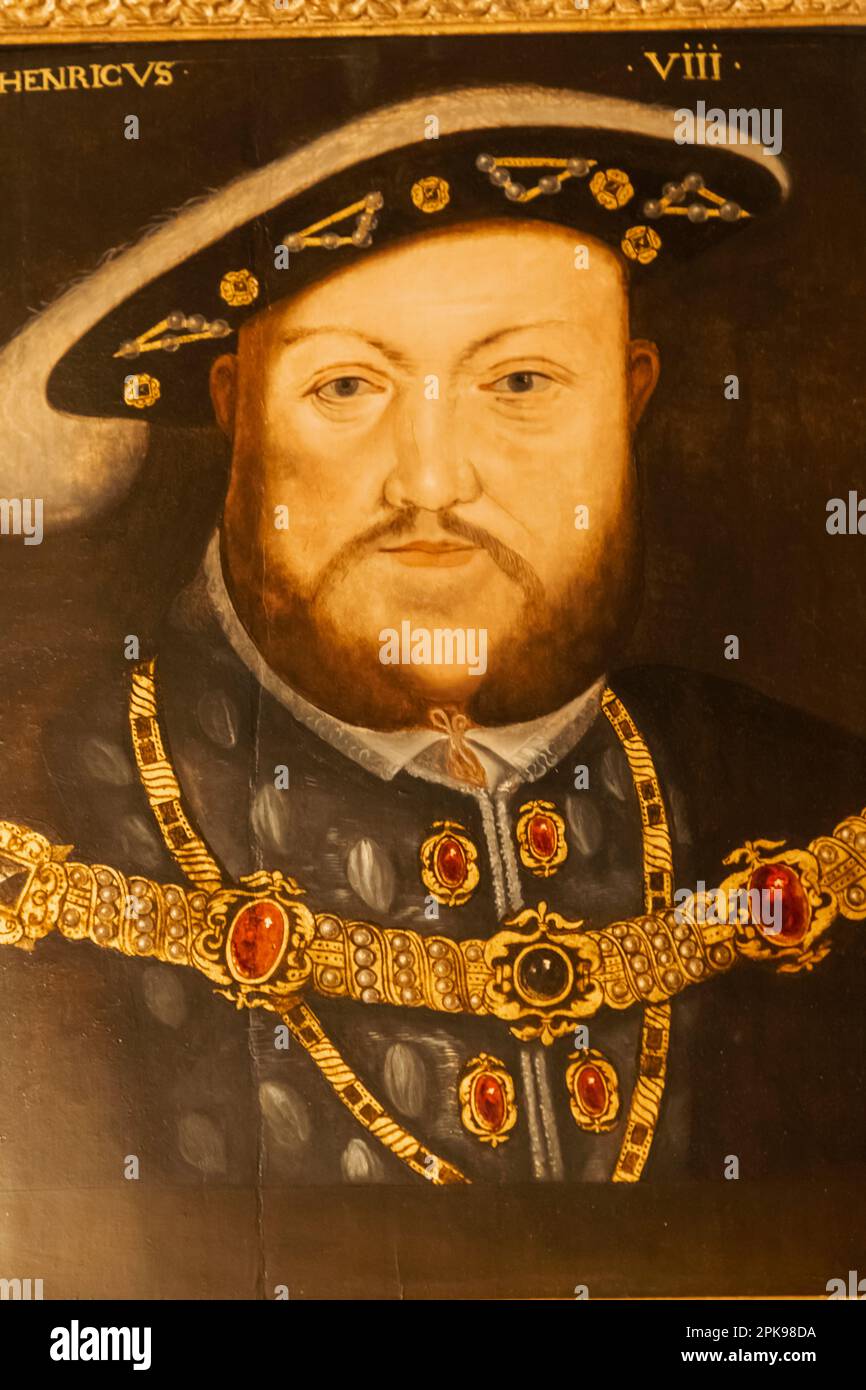 England, Kent, Hever, Hever Castle, Portrait of Henry VIII Stock Photo ... England, Kent, Hever, Hever Castle, Portrait of Henry VIII Stock Photo ...