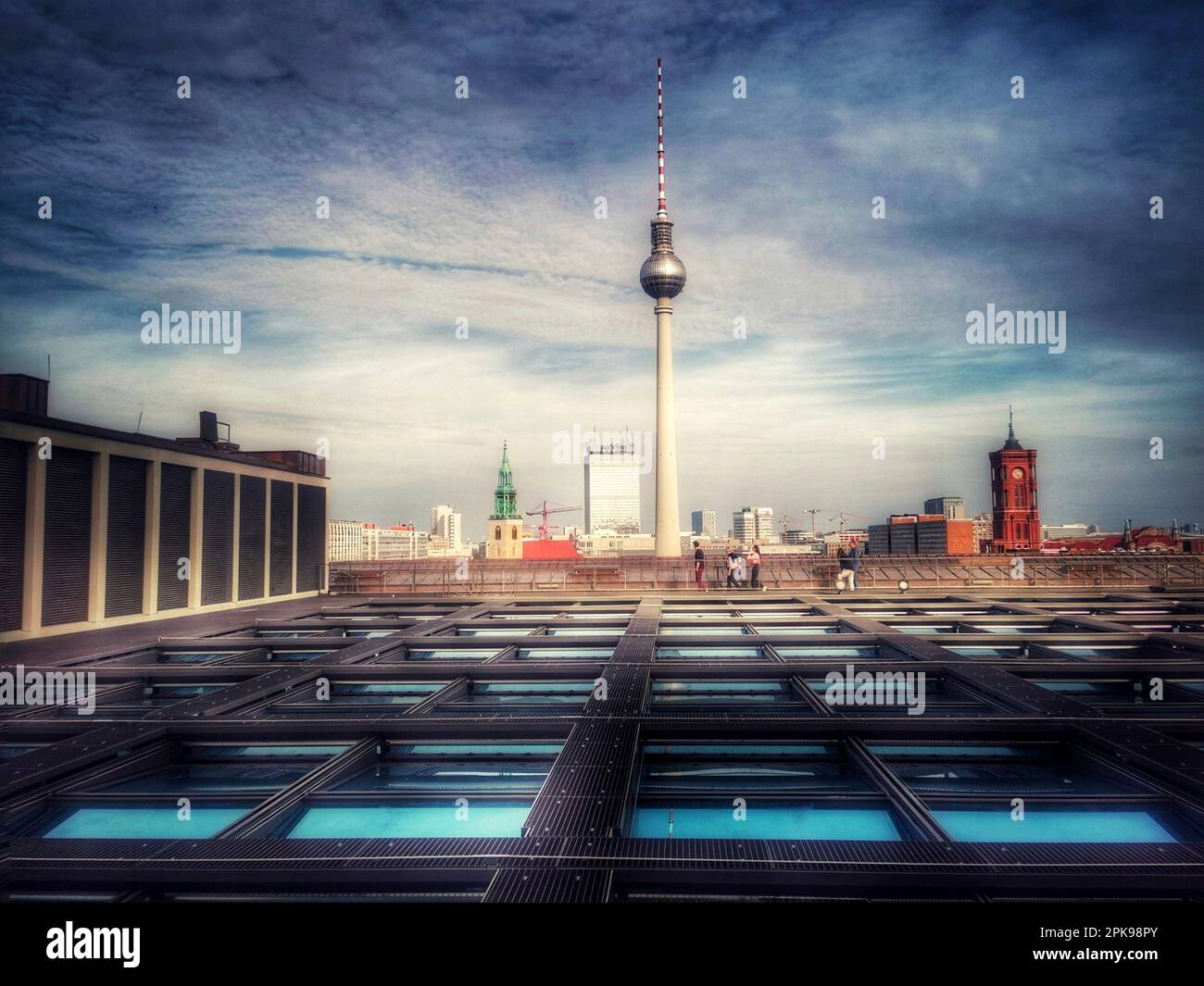Berlin from the sky hi-res stock photography and images - Alamy