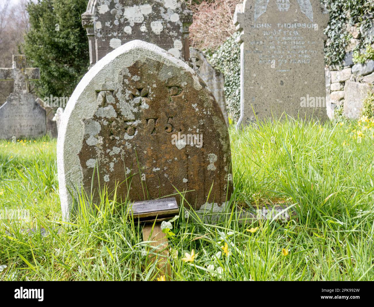 STICKLEPATH, DEVON, ENGLAND - MARCH 30 2023: The grave of Tom Pearce ...