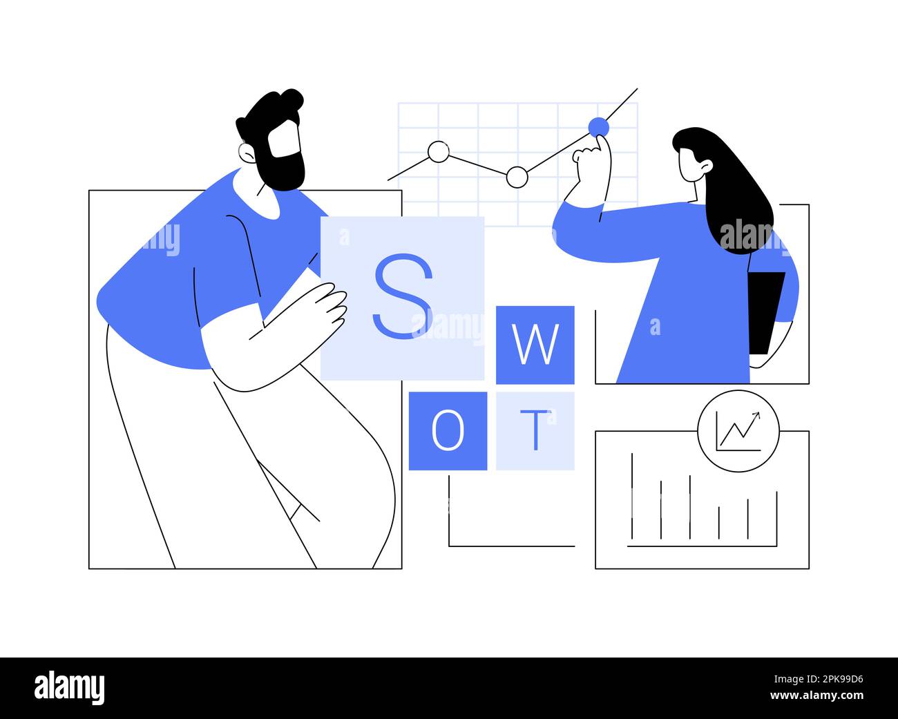 SWOT analysis abstract concept vector illustration Stock Vector Image ...